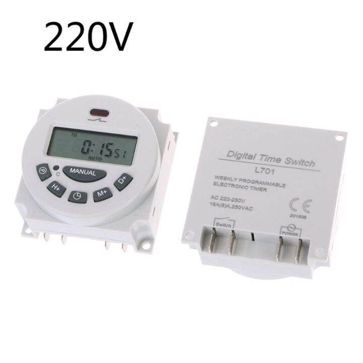 Dc 12v Digital Lcd Programmable Timer Relay Time Of Weekly Electronic