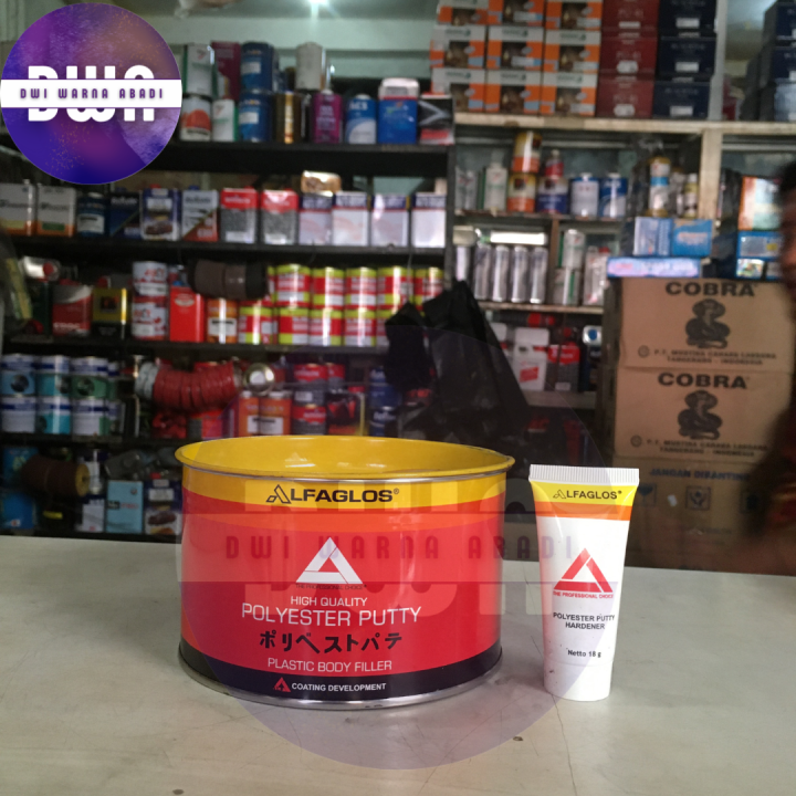 Dempul Alfagloss / Dempul kayu / motor / mobil / besi | Lazada Indonesia