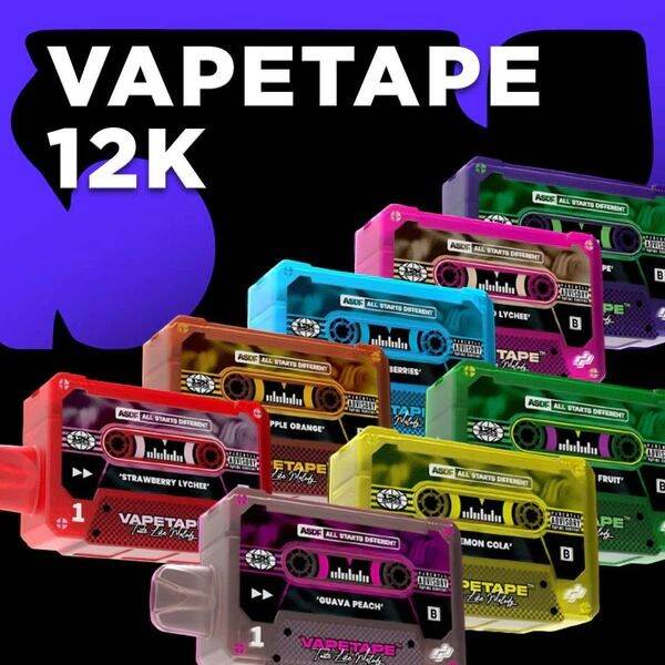 JustChill Disposable ASDF VAPETAPE 12K Various Flavors TYPE C Starter ...