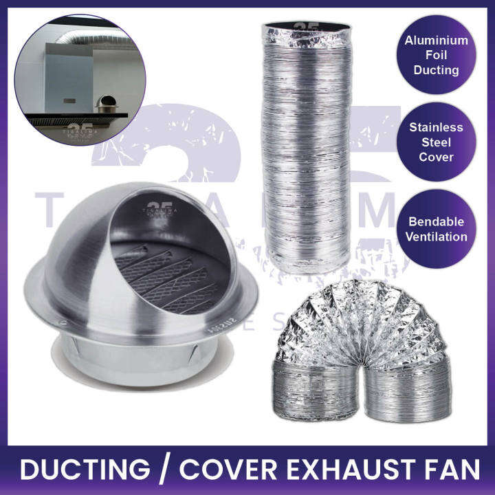 Aluminium Exhaust Fan Foil Ducting Ventilation 5M 10M 4'' Air Exhaust ... Aluminium Exhaust Fan Foil Ducting Ventilation 5M 10M 4'' Air Exhaust ...