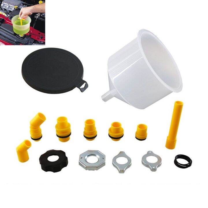 NEW Car Radiator Coolant Filling Funnel Kit Plastic Funnel Set for ...