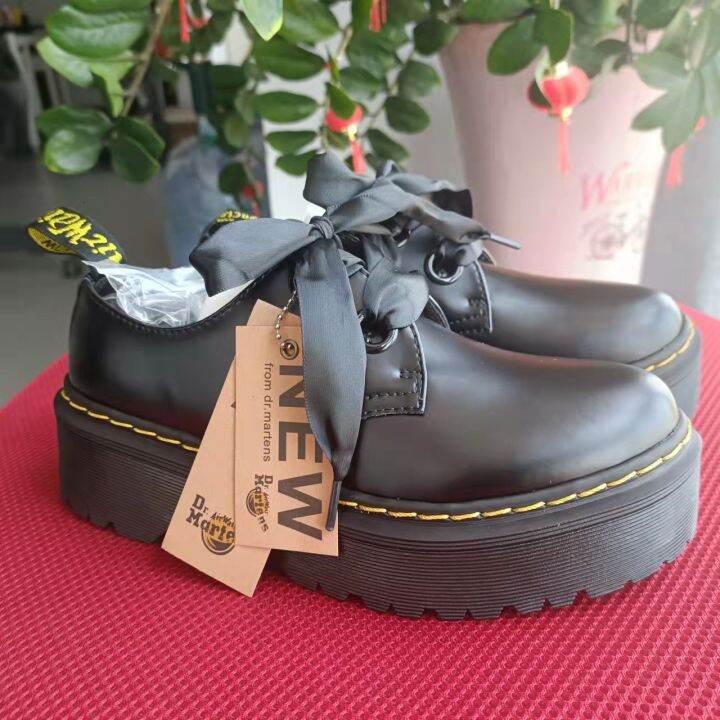 Dr Dotor Martens ROSÉ Same 1461 2-Eye Platform Mary Jane Unisex ...