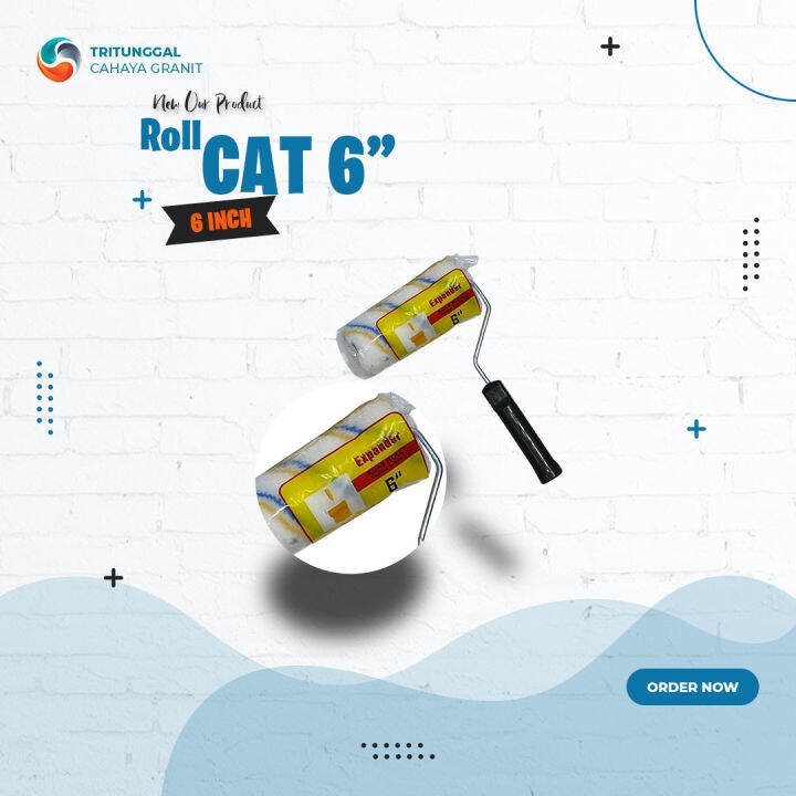 Kuas Roll Cat Tembok / Paint Roller / Roller Cat - Merk Expander 6 Inch ...