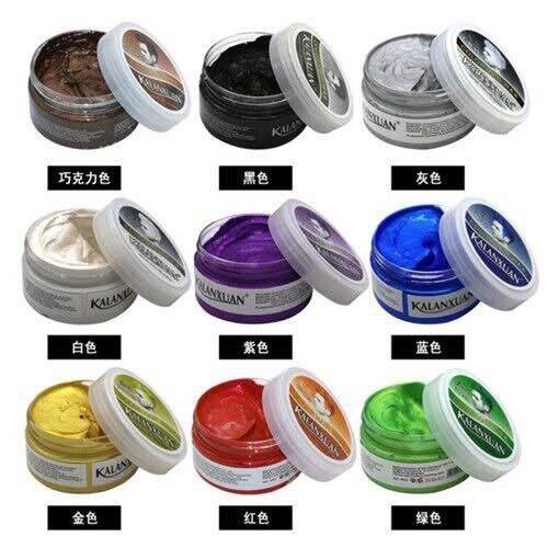 TEMPORARY HAIR WAX COLOUR Pewarna Lilin Rambut Sementara mud styling ...