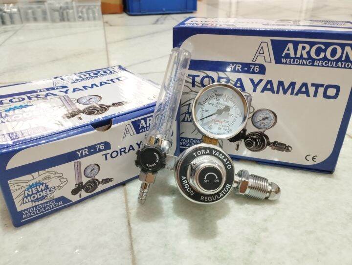 TORA YAMATO YR-76 Regulator Las Gas Argon Las Flowmeter Acc Tig Welder Mig Las Karbit | Lazada ...