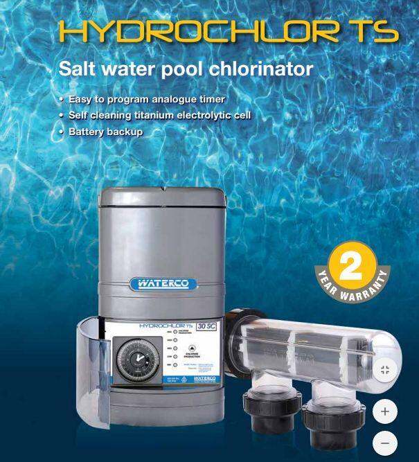 WATERCO Hydrochlor TS Salt Water Pool Chlorinator - Hydrochlor TS 20SC ...