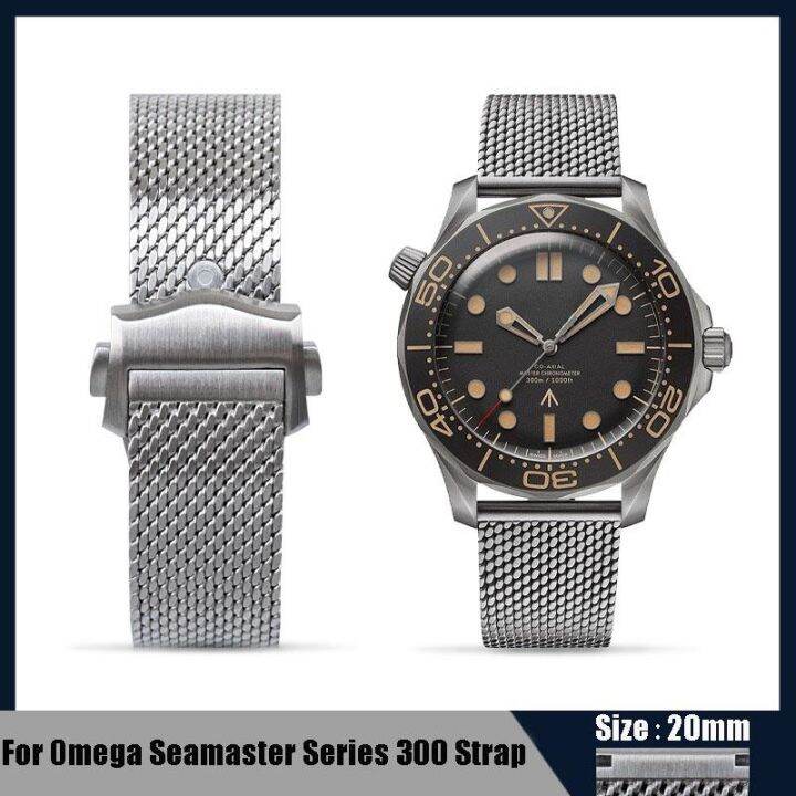 Watch Bracelet For Omega Seamaster Series 300 M Diving Watch Strap 007 Version Watch Band ...