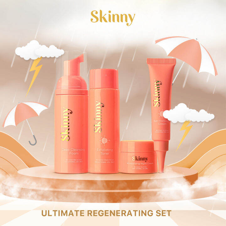 Skinny Ultimate Regenerating Set Brightening Effect Improves Skin