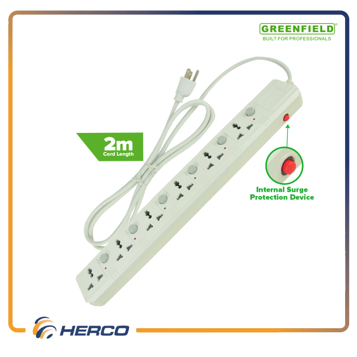 Greenfield Power Strip 6 Gang Extension Cord | Lazada PH Greenfield Power Strip 6 Gang Extension Cord | Lazada PH