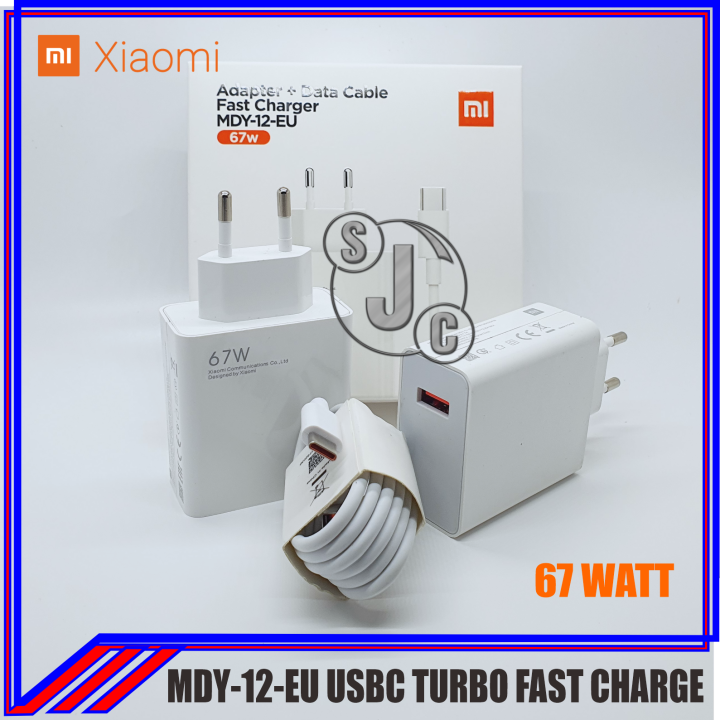 Charger Xiaomi 12 Lite 5G ORIGINAL 100% TURBO CHARGE 67 Watt Type C ...