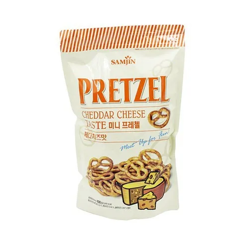 Samjin Cheddar Cheese Taste Mini Pretzel 800g {Product of Korea ...