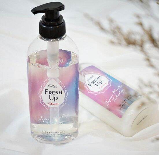 Feather Fresh Up Charm Shampoo แฟซ่า เฟรชอัพ แชมพู สูตรชาร์ม (ขนาด450 ...