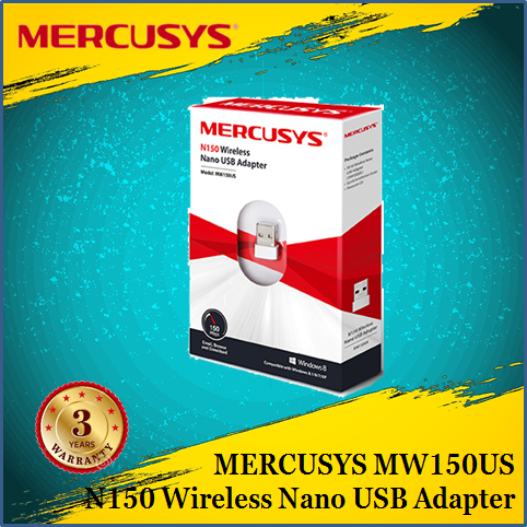 Mercusys Powered by TP-Link MW150US N150 Wireless Nano USB Adapter ...