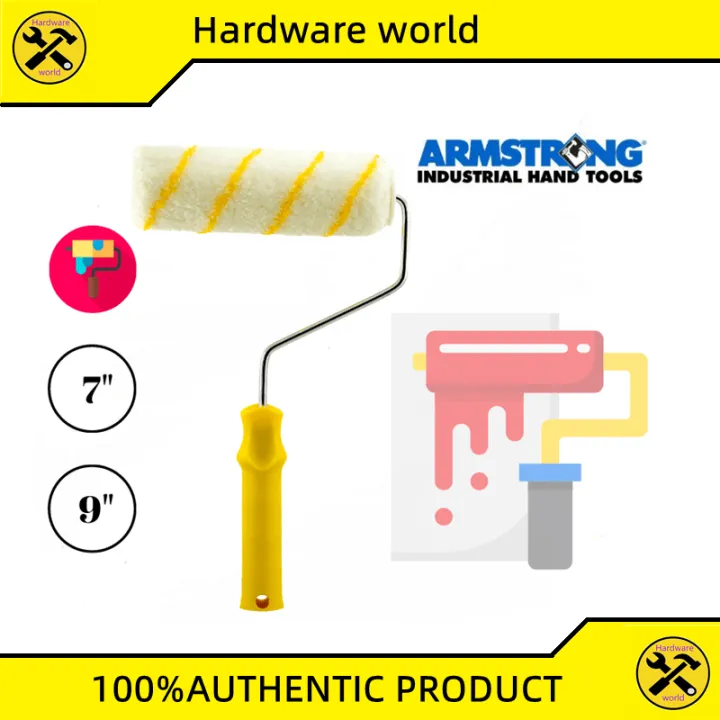 Armstrong Acrylon Cotton Paint Roller Brush W Handle 7" ,9" Wall DIY ...