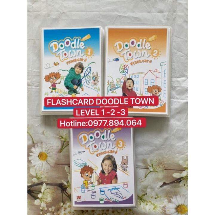 Flashcards Doodle Town 1-2-3kích thước A5 ép plastics bền đẹp | Lazada.vn