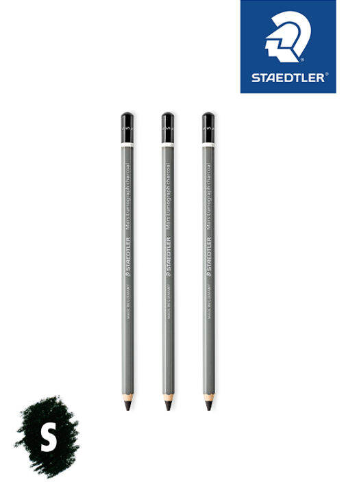 STAEDTLER MARS LUMOGRAPH CHARCOAL PENCIL (SET OF 3PCS) | Lazada PH