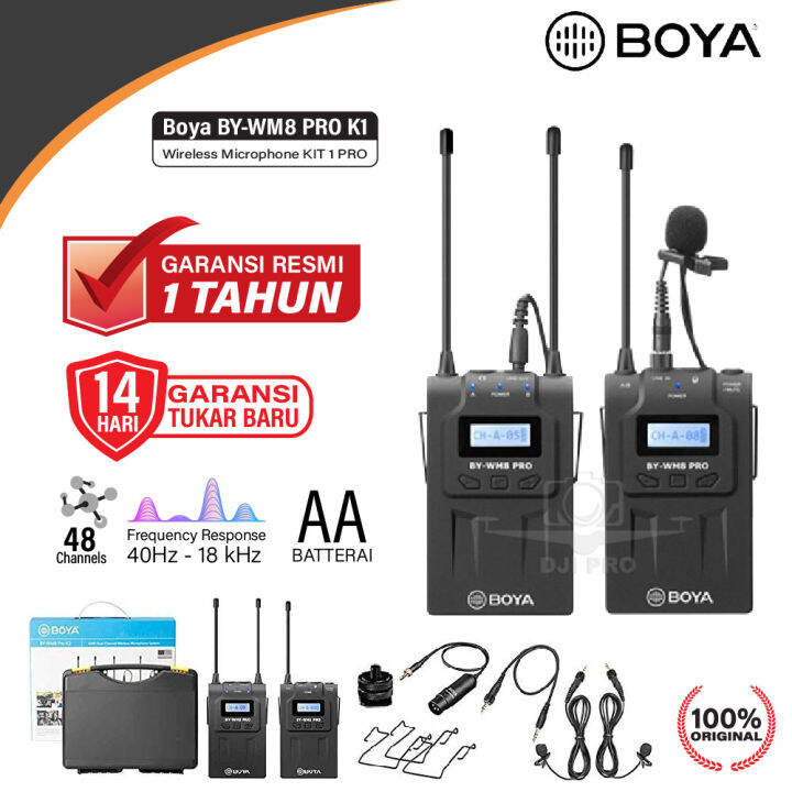 Boya BY-WM8 Pro K1 UHF Wireless Microphone - Boya BY WM 8 Mic ORIGINAL ...