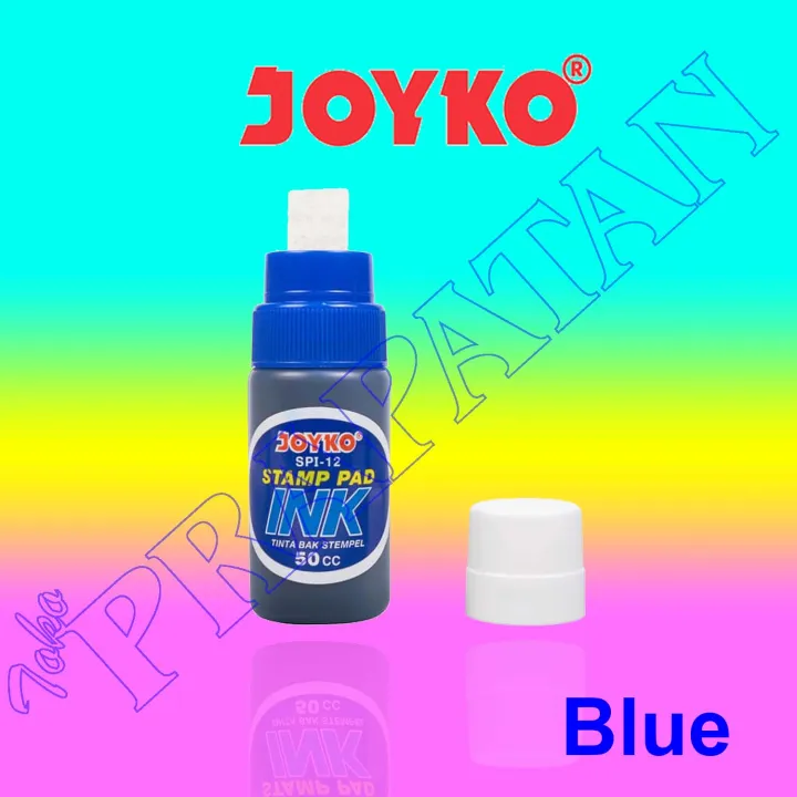 Tinta Stempel / Stamp Pad Ink Joyko (Black, Blue, Red, Green) | Lazada ...