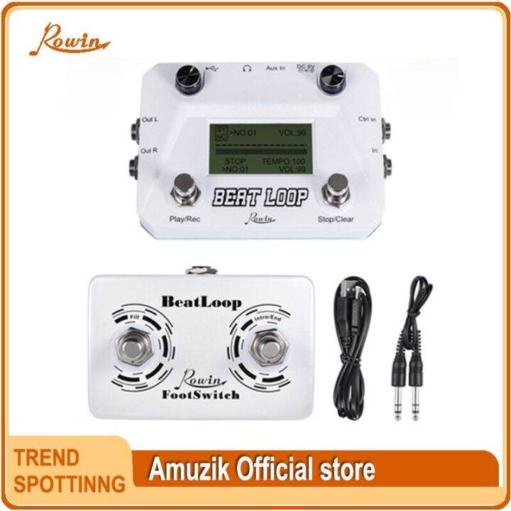 Rowin LBL-01 Guitar Beat Loop Pedals Drum Looper Machine 40 Drums ...