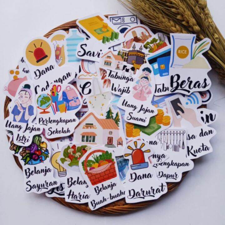 Stiker Dompet Keuangan/Stiker Budgeting/Stiker Dompet Disiplin | Lazada ...
