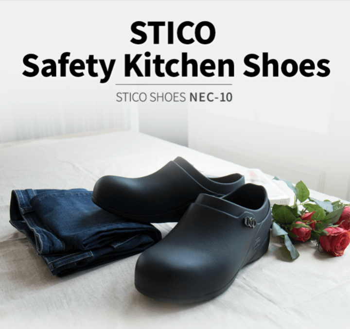 STICO KOREA NEC-10 Kitchen Chef Safety Shoes Assembled Without Bonding | Lazada