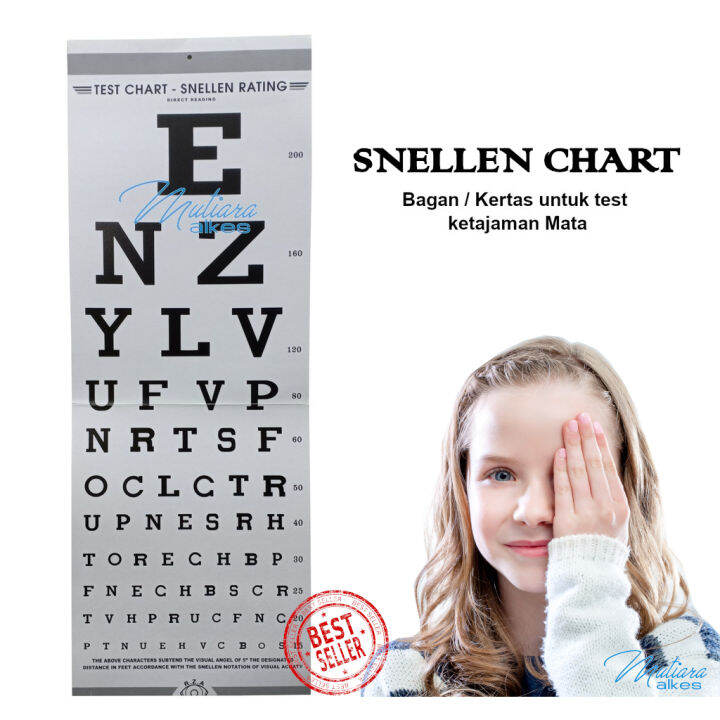 Snellen Chart / Bagan Test Ketajaman Mata / Kertas Test Mata | Lazada ...