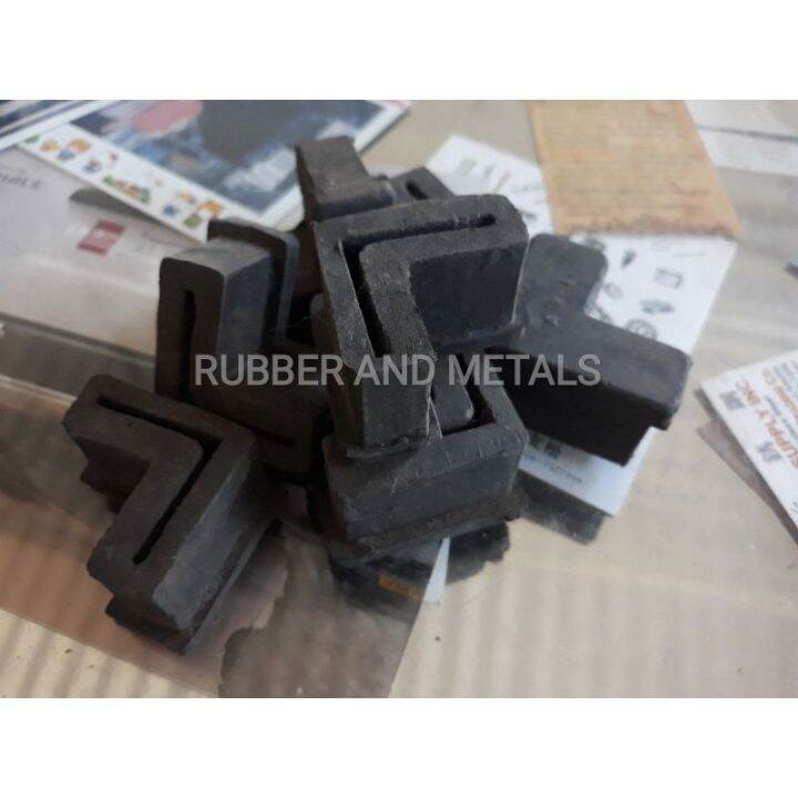 HEAVY DUTY 1x1 INCH (2.5CM) Angle Bar Angular Rubber Footing Goma ...