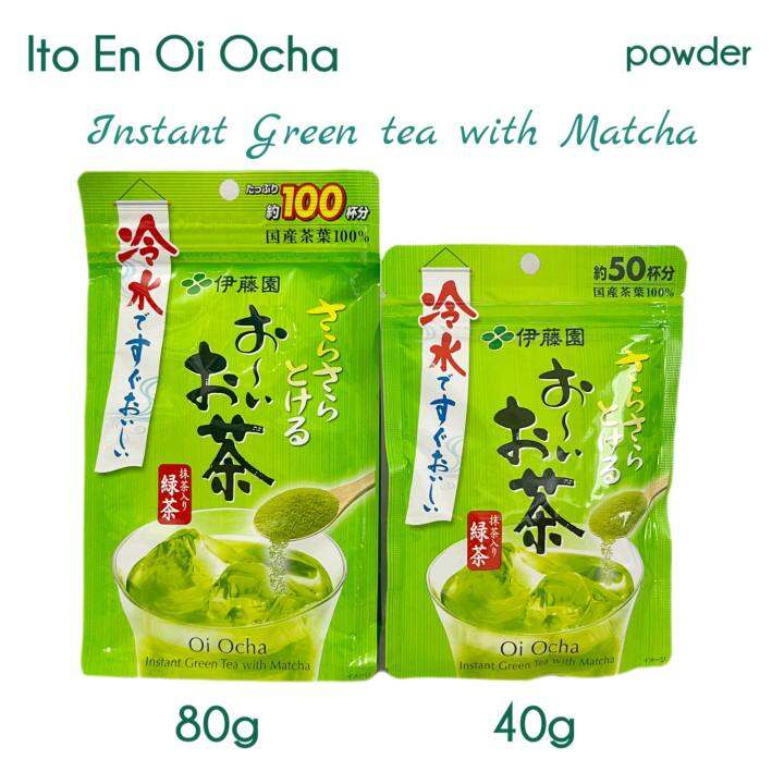 ITO EN Oi Ocha instant Green tea with Matcha powder (40g/80g) | Lazada PH
