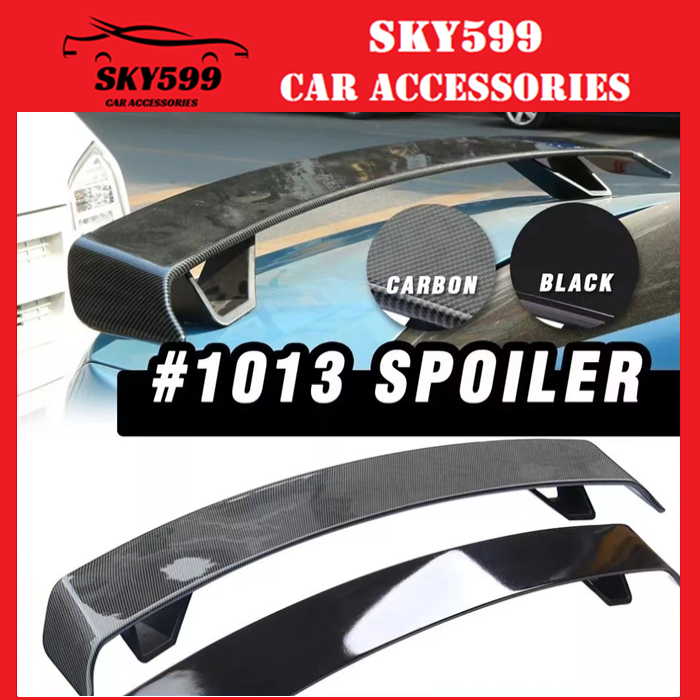 Car Universal Rear Upper Boot Trunk Spoiler Lip Extension Wing 52.3Inch ...