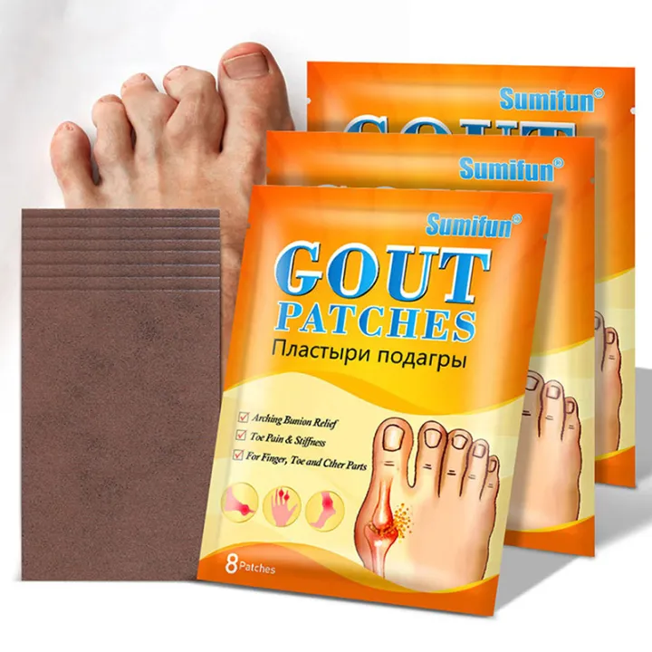 8Pcs/Bag Finger Bunion Toe Pain Relief Medical Plaster Gout Treatment ...