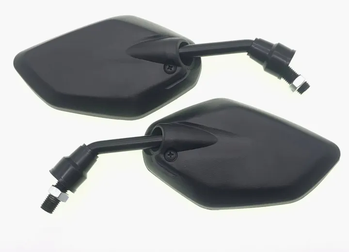 Motorcycle Mini Side Mirror Short Stem Leaf Type Side Mirror | Lazada PH