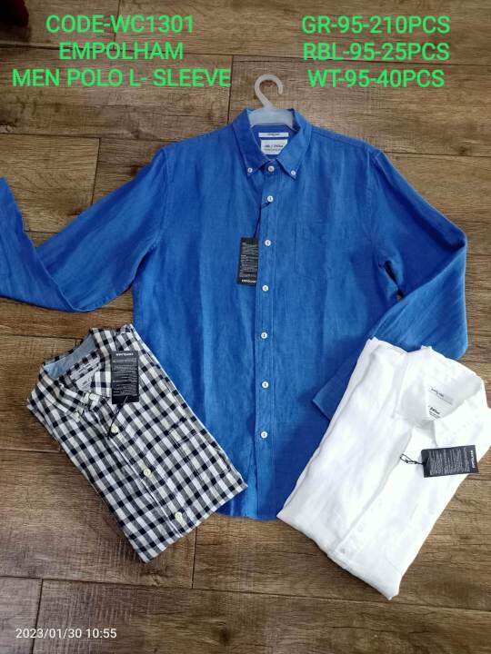 EMPOLHAM Men Polo LOongsleeve | Lazada PH