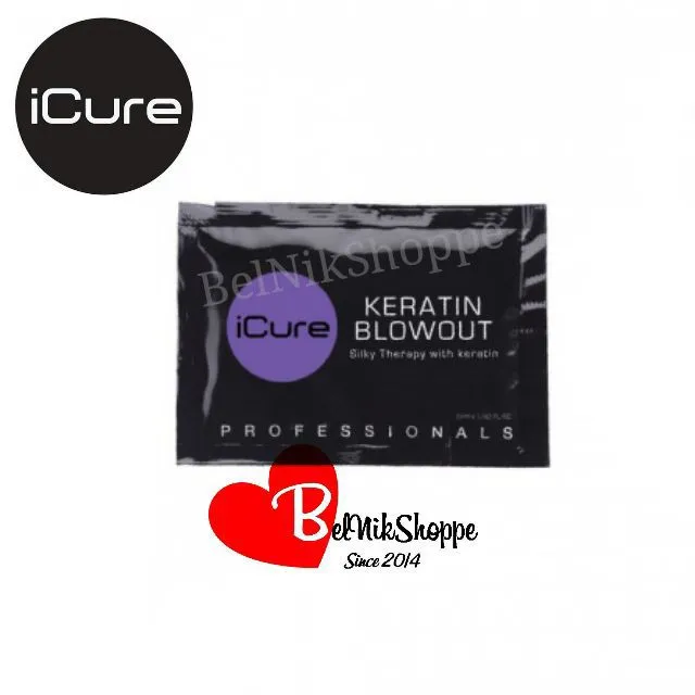 pretty With Freebie iCure Keratin Blowout Treatment Sachet (35ml ...