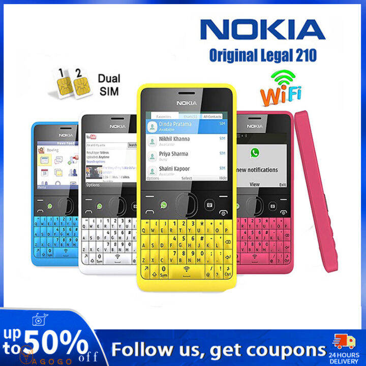 【Original Stock】Nokia 210 Wifi GSM 2.4`Dual SIM Cards MP QWERTY ...