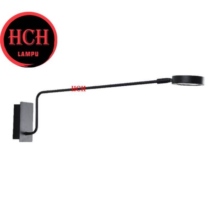 HCH Modern Long Arm Wall lamp Bed Room Wall Light Black LED Lampu ...