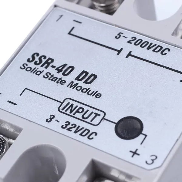 Single Phase Solid State Relay DC-DC SSR-40DD 40A DC3-32V DC5-60V White+Silver | Lazada.co.th