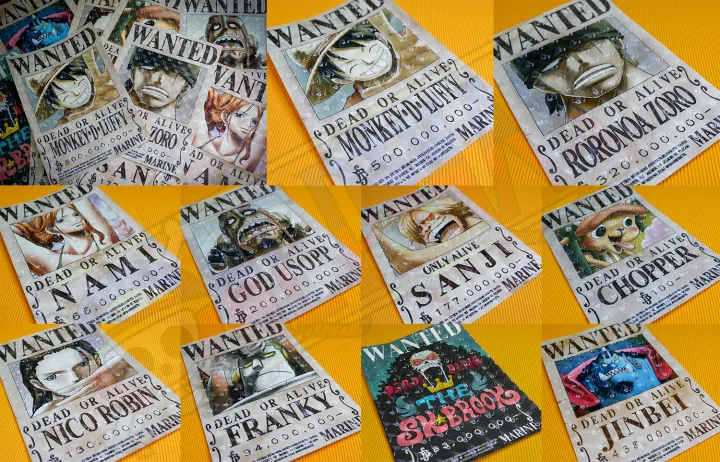 One Piece Wanted Poster Water Proof Vinyl Sticker | Lazada PH