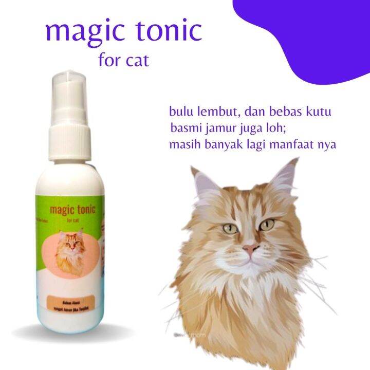 Magic Tonic Obat Jamur Kucing Dan Scabies Obat Kulit Spray Obat Kucing ...
