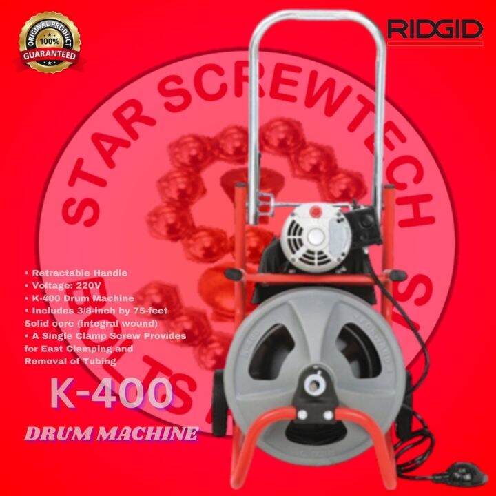 Ridgid K-400 Drain Cleaner Drum Machine | Lazada PH