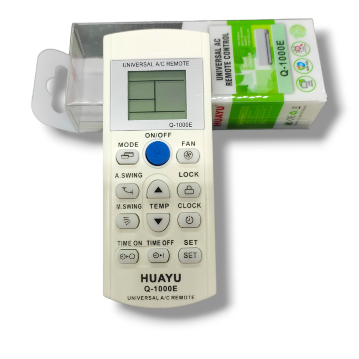 Q-1000E Universal AC Remote Control for Split Type Aircon | Lazada PH