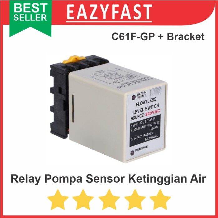Floatless WLC Auto Water Level Control Sensor Air Relay Pompa Otomatis ...
