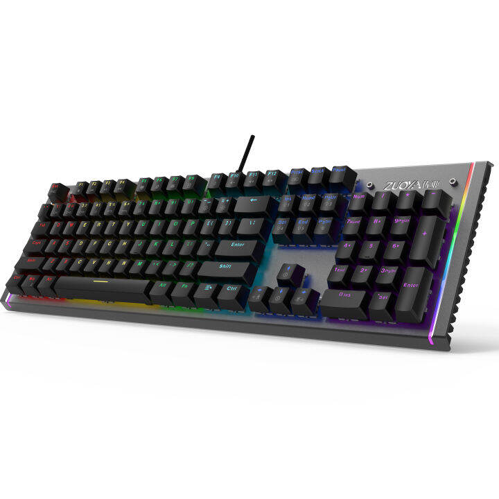 Mechanical Keyboard LED Backlit Anti-Ghosting USB original Black Red Blue Switches for Gaming ...