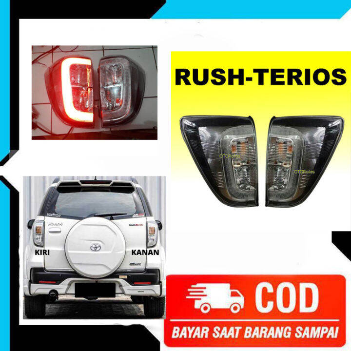LAMPU STOP MOBIL RUSH TERIOS TH 2015 S/D 2018 TAIL LAMP DENGAN LED ...