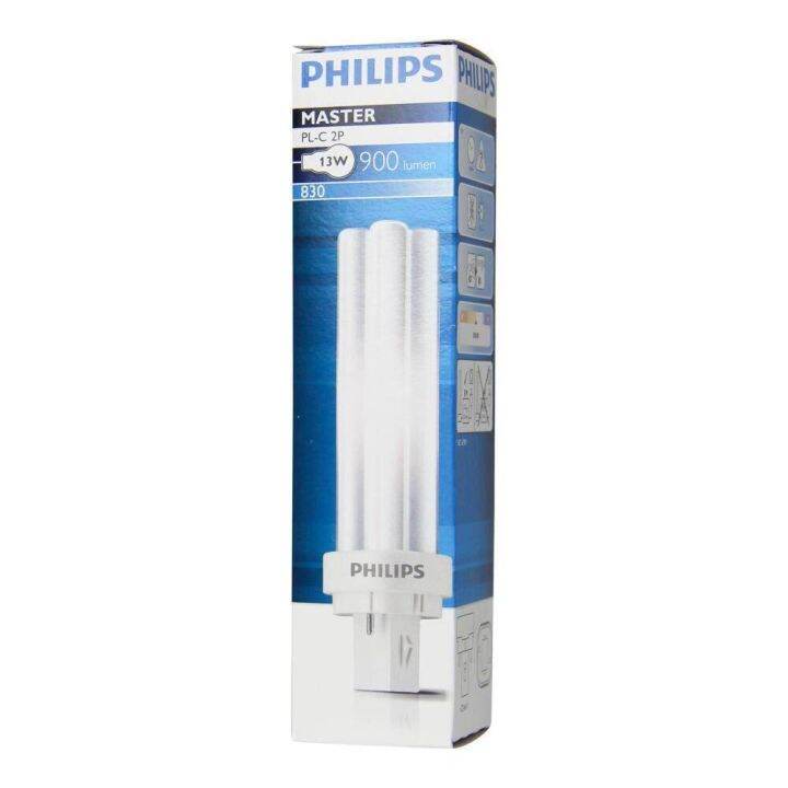 Philips หลอด Master 13W ขั้ว PLC-2P แสง Day Light รุ่น 865 | Lazada.co.th