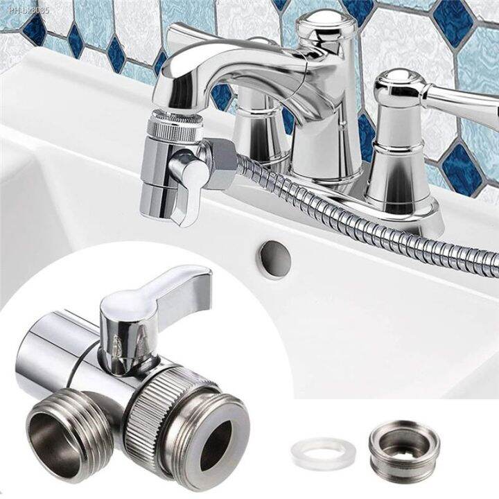 Two Way water Tap Connector for Toilet Bidet Shower Kitchen Switch ...