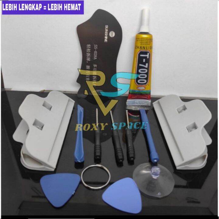 PAKET MURAH OBENG PEMBUKA HP + LEM LCD TOUCHSCREEN LEM T7000 & PENJEPIT LCD | Lazada Indonesia