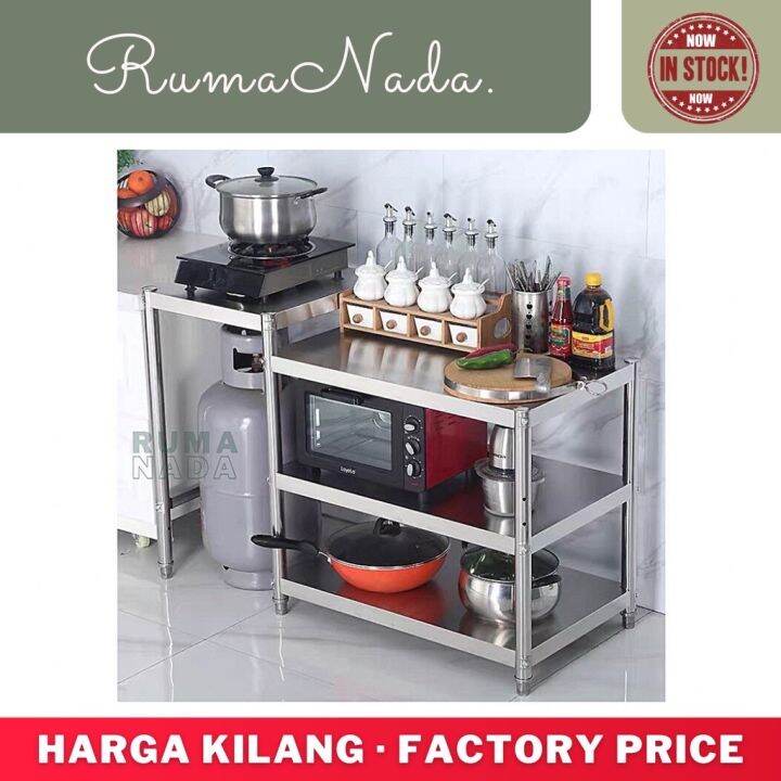 Stainless Steel Rack Kitchen Stove Rack / Gas Rack / Rak Dapur Gas Rak ...