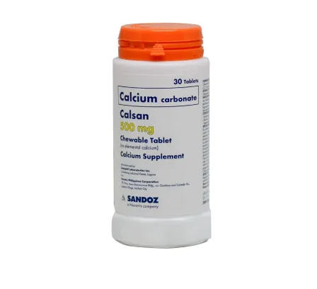 Calsan Calcium Carbonate 30 Chewables Tablets | Lazada PH