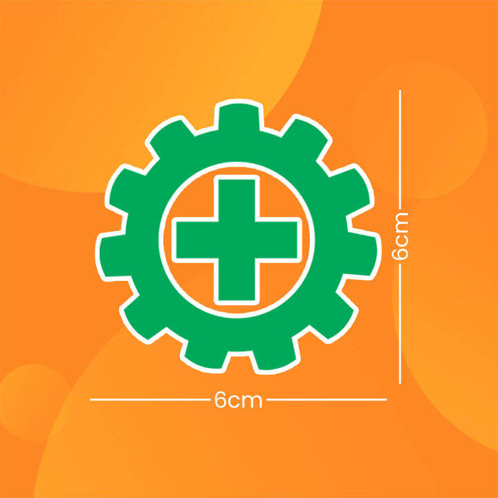 Sticker Cutting Reflective (Logo K3) / Sticker Helm Proyek Kontraktor ...