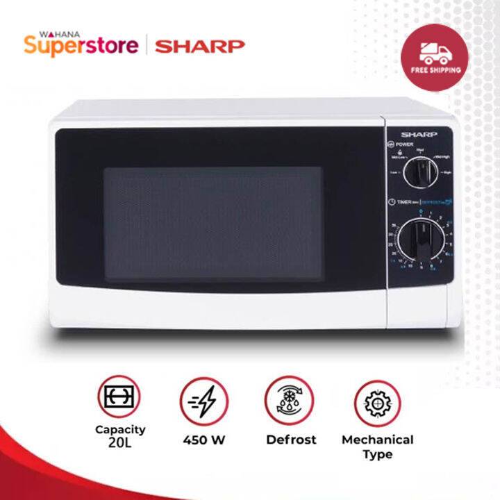 Sharp Microwave Oven Solo 20 Liter - R-220MA-WH | Lazada Indonesia
